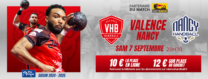 Valence Handball VS NANCY – Ville de Valence
