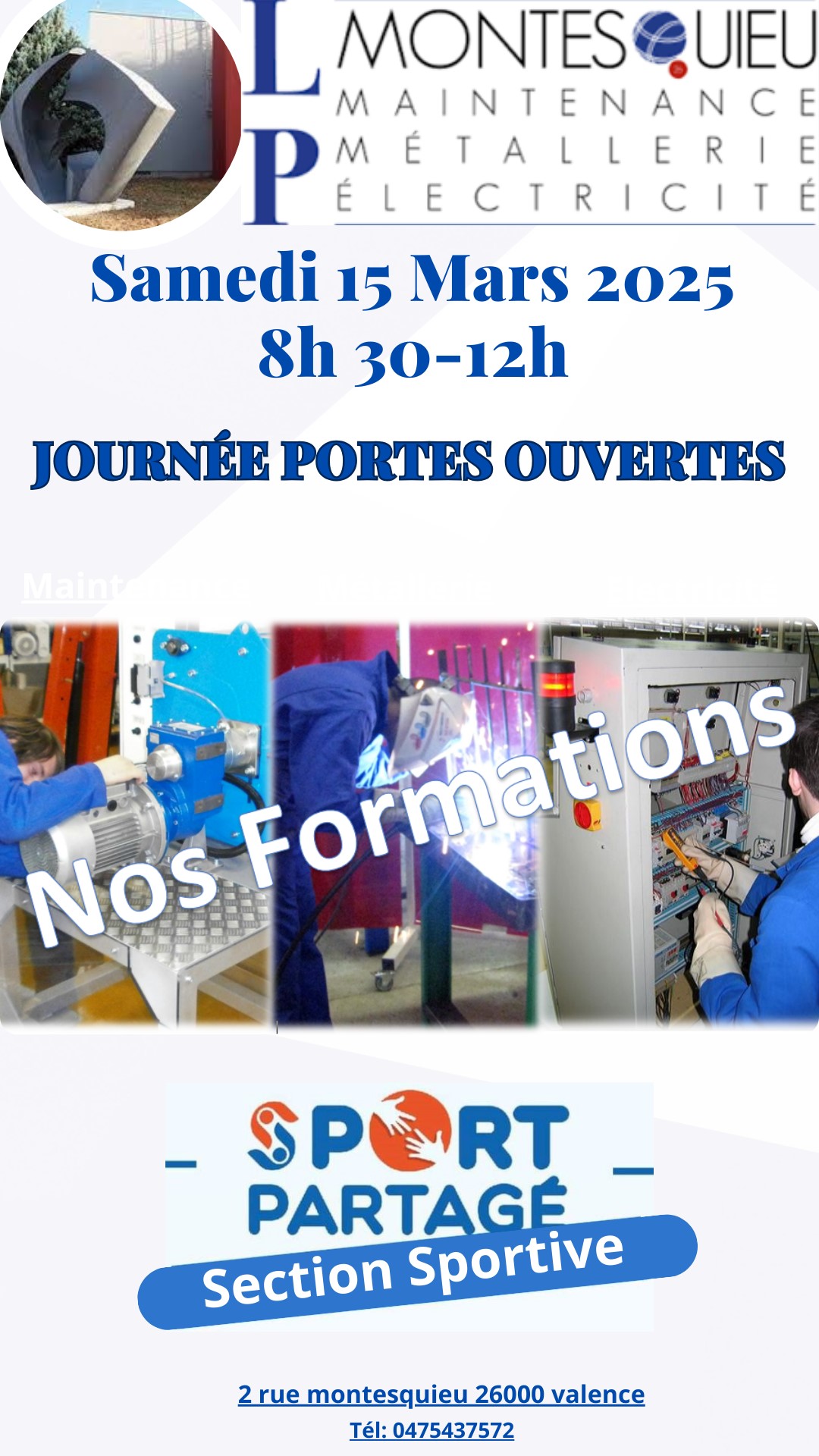 Portes ouvertes Lycée Professionnel Montesquieu – Ville de Valence